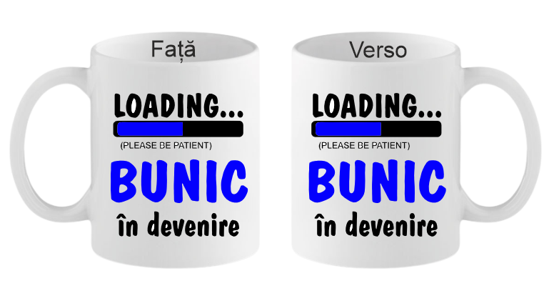 Cana personalizata Bunic in devenire - Sia Accesorii - Magazin Cadouri ...