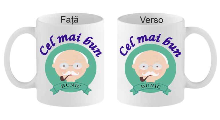 Cana personalizata Cel mai bun bunic - Sia Accesorii - Magazin Cadouri ...